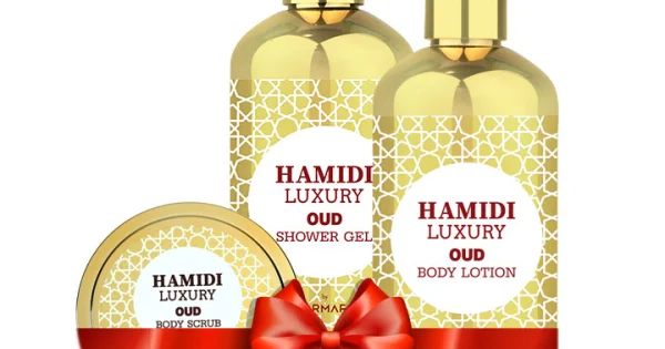 Hamidi Luxury Oud 3 Pieces Gift Set Oud Body Scrub - Hamidi-Oud